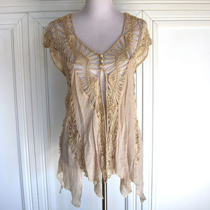 Katsumi | Tops | Open Stitch Crochet Top | Poshmark